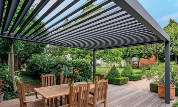 Garden and Patio Pergolas modern styles made from aluminium
